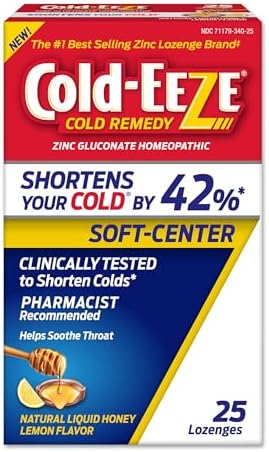Amazon.com: Cold-Eeze Soft-Center Lozenges, Natural Liquid Honey Lemon ...
