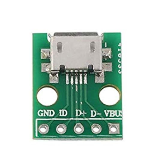 Micro USB to DIP Adapter 5 Pin Female Breakout Board Module : Amazon.in ...