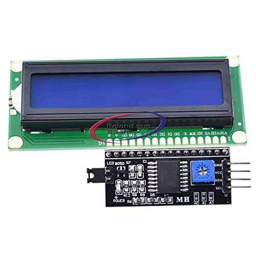 Amazon.co.jp: LCD HD44780 1602 16x2 Serial LCD Black Character Blue ...