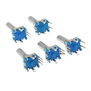 PRAV® 5Pcs Rotary Encoder With Switch EC11 Audio Digital Potentiometer 20mm Handle : Amazon.in ...