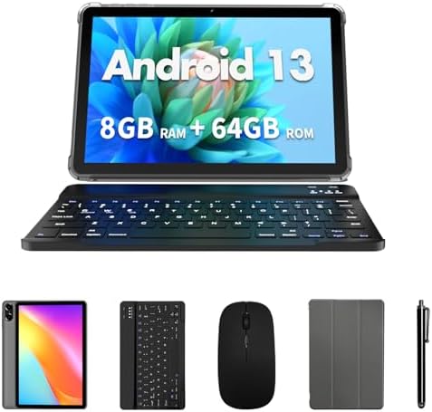Amazon.com : VASOUN 10-Inch Android 13 Tablet, (4+4GB Expand) RAM 64GB ...