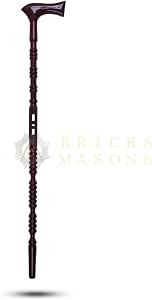 Amazon.com: Bricks Masons Blue Lodge Cane & Walking Stick - Red Indian ...