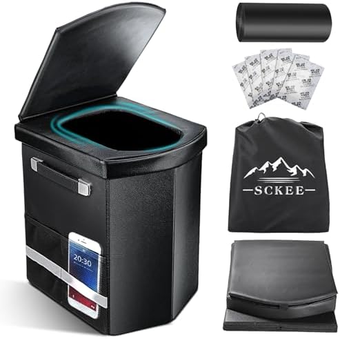 Amazon.com: TEMPTIPS Portable Toilet for Adults,XL Extra Large Folding ...