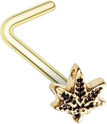 Amazon.com: Inspiration Dezigns Golden Yes we Cannabis Pot Leaf L-Shape ...