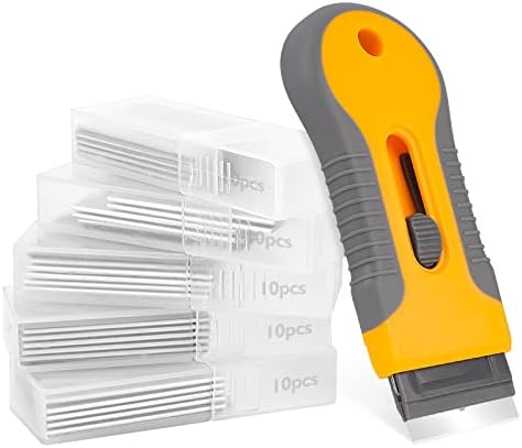 Ceranfeldschaber mit 50 Klingen, GIOVARA Herd Glasschaber für ...