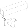 Amazon.com: Inline Design - Stainless Steel Handrail Bracket Square for ...