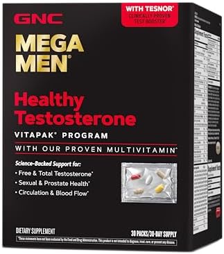 Amazon.com: GNC Mega Men Healthy Testosterone Program, Complete ...