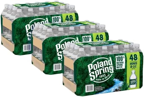 Amazon.com: Poland Spring Water Case Bundles (8 oz. Case of 48-3 Cases ...