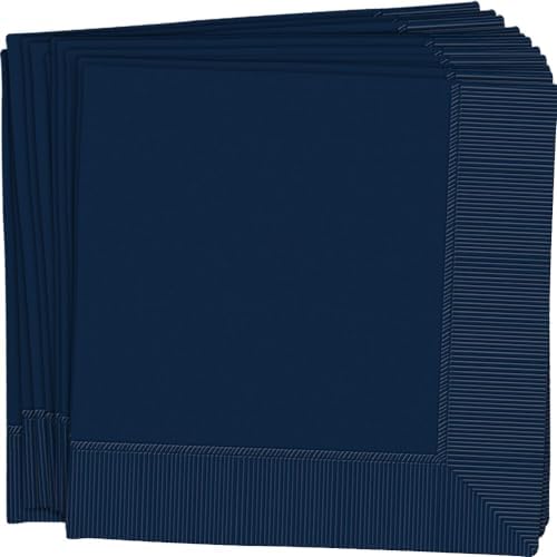 Amscan 2PLY Napkins 50 Pieces, 33 cm Length, Navy : Amazon.com.au: Toys ...