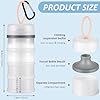 Amazon.com: Baderke 2 Pcs Protein Powder Container with Funnels Stand ...