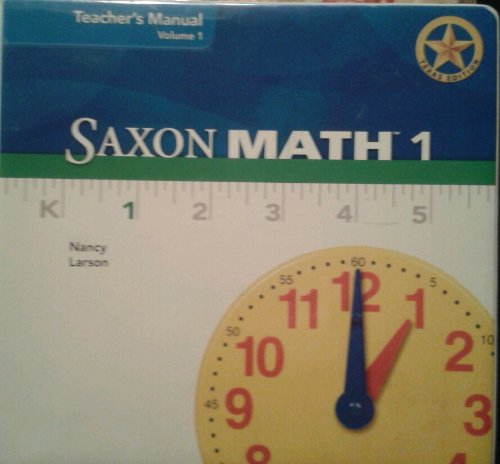 Amazon.com: Saxon Math 1, Teachers's Manual: 9781600327391: Nancy ...