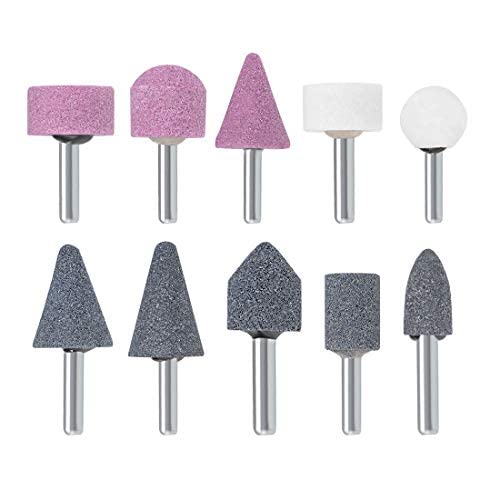 Amazon.com: 10Pcs Abrasive Mounted Stone Grinding Wheel, Assorted ...