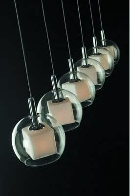 Nucleus Inner Cube Linear Island Lamp Six Light - Directional Spotlight ...