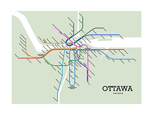 Amazon.com: Ottawa Subway Map : Home & Kitchen