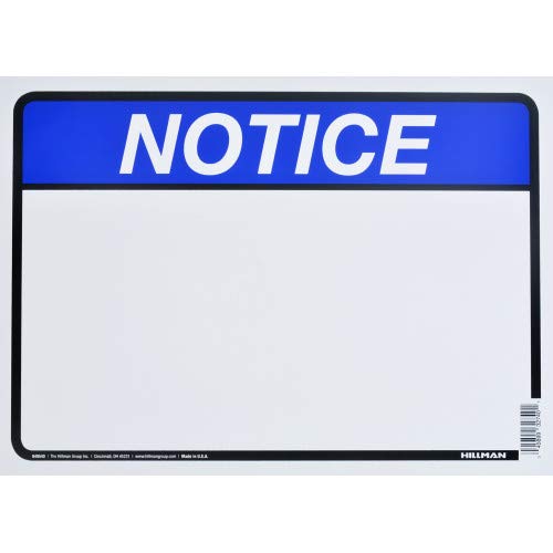 Blank Notice Sign