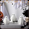 Amazon.com: Wonderjune 3 Pcs Halloween Ghost Ceramic Decor Mini Ghost ...