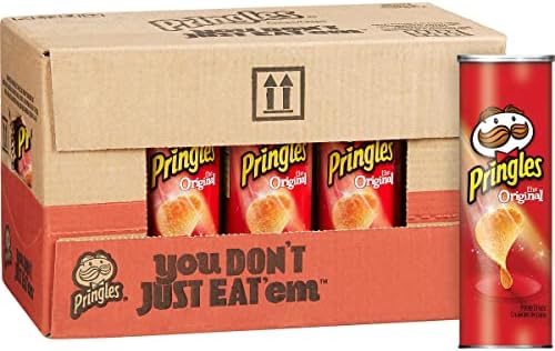 Amazon.com: Pringles Potato Crisps Naturally Flavored Chips 5.5oz Can ...