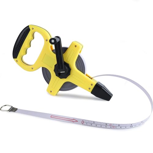 Lichamp Long Tape Measure 165FT/50M, SAE Metric Measuring Tape Reel ...