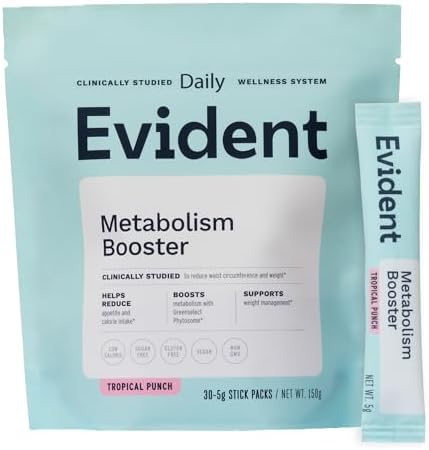 Amazon.com: EVIDENT WELLNESS Metabolism Boost Powder – Fat Burner ...
