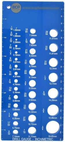 Holistic Drill Bit Gauge - 3 Drill Bit Gauges in One - Amazon.com