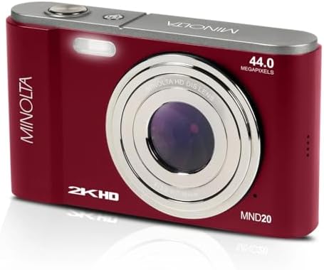 Amazon.com : Minolta MND20 44MP Digital Camera – 2.7K Ultra HD Video ...