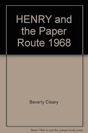 HENRY and the Paper Route 1968: Amazon.com: Books