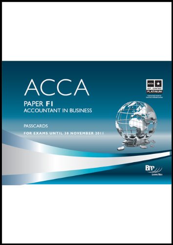 Amazon | ACCA - F1 Accountant in Business: Paper F1: Passcards (ACCA ...