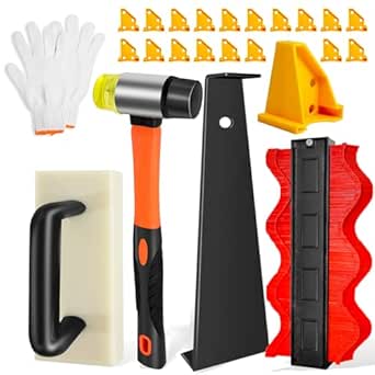 Laminate & Vinyl Flooring Installation Kit, Heavy Tapping Block, Pull ...