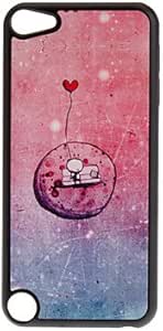 Amazon.com: Shimmering A Cute Aliens Pattern Hard Case for iPod touch 5 ...