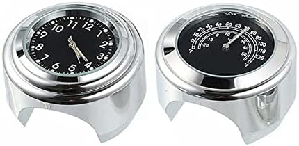 Amazon.com: Eforcase 2PCS Handlebar Motorcycle Clock - Universal ...