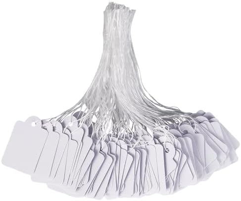 500Pcs Price Tags with String Paper Price Labels, 35 x 22 mm Price ...