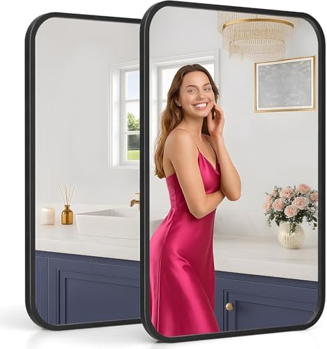 Amazon.com: Pocetry 2 Pack Bathroom Mirrors for Over Sink, 24"x36 ...