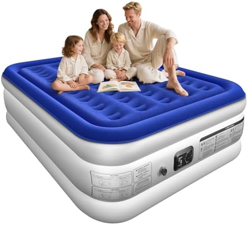 Amazon.com: Air Mattress Queen with Built in Pump, 18" Inflatable ...