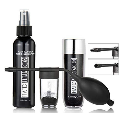 Amazon.com : Hair Illusion Combo Kit - Hold Spray, 38g Hair Fiber ...