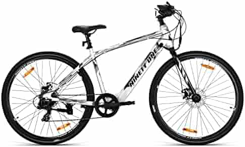 NINETY ONE Enigma R7 700C Electric Cycle with 7 Speed Shimano Gears and ...