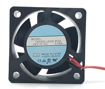 for 1608KL-05W-B39 24V 0.08A 40X40X20MM 2-Wire Cooling Fan : Amazon.ca: Electronics