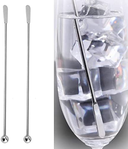 Stainless Steel Coffee Stirrers, 2 PCS Stainless Steel Cocktail ...