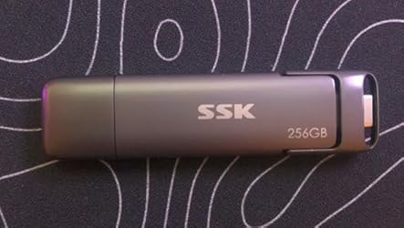 Amazon.com: SSK External USB C SSD Flash Drive 512GB, Up to 550MB/s 2 ...