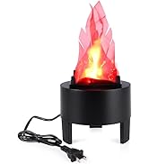 Bestview Artificial Fake Campfire Night Light, 3D LED Fake Fire Pit ...