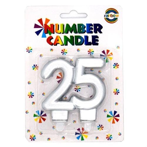 PT 25 Number Cake Topper Candle for Birthday/Anniversary Party ...