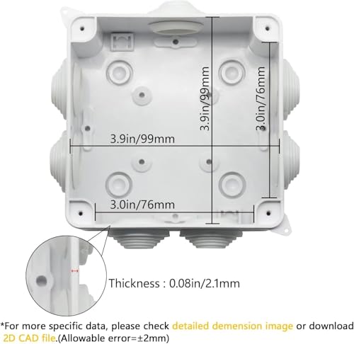Caja De Registro 4x4 PVC - Ferreteria Y Herramientas