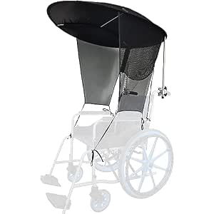 Amazon.com : GWLQRTXV Canopy for Wheelchair, Rain Cover Sunshade Awning ...