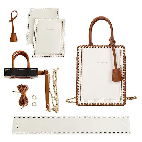 Amazon.com: Handmade DIY PU Leather Shoulder Bag Making Kit - Cambridge ...