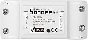 Wireless Switch Sonoff RFR2 Wi-Fi + RF 433MHz : Amazon.com.au: Home ...