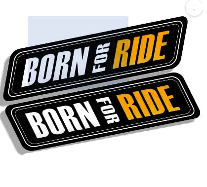 Ink Design Bike Shocker Stickers Radium Stickers White and Yellow(2PC ...
