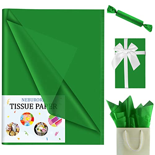 Snapklik.com : Green Tissue Paper For Gift Bags 60 Sheets Green ...
