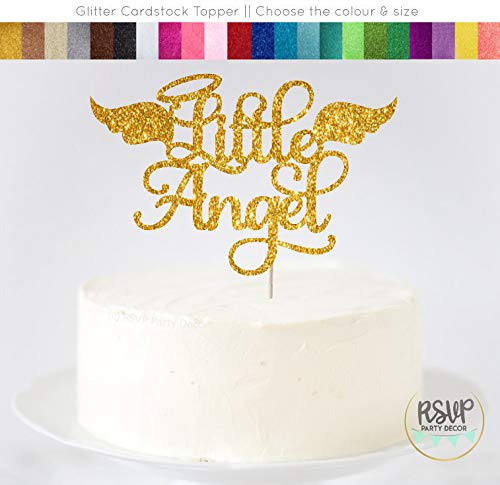 Little Angel Cake Topper Our Little Angel Sign Baby Shower | Desertcart ...
