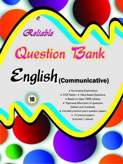 Amazon.in: Buy RELIABLE QUESTION BANK ENGLISH ( COMMUNICATIVE ) CLASS ...