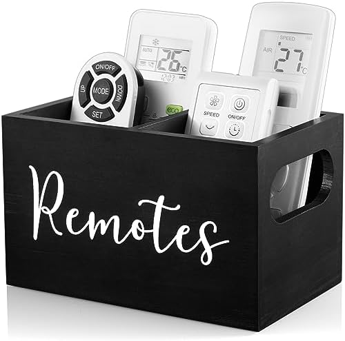 Amazon.com: MyGift Rustic Torched Wood Remote Control Holder for Table ...