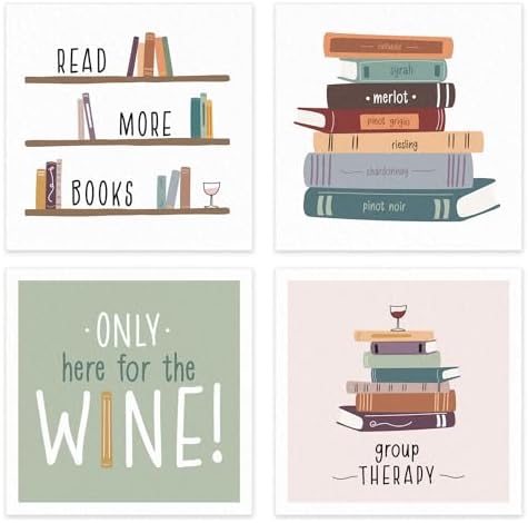 Amazon.com: 30 Pk, "Books & Coffee" Beverage 3-Ply Paper Party Napkins ...